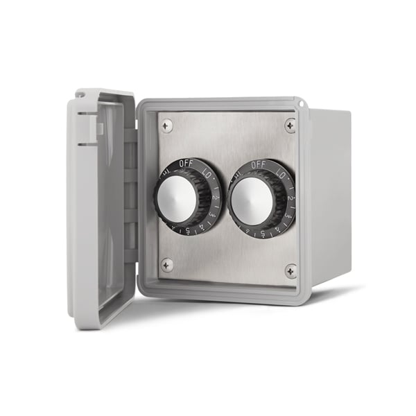 240V Infratech Surface Mount Double Regulator | Woodland Direct