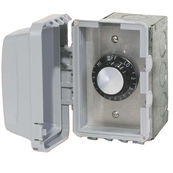 240V Infratech In-Wall Single Regulator Box with Cover | Woodland Direct