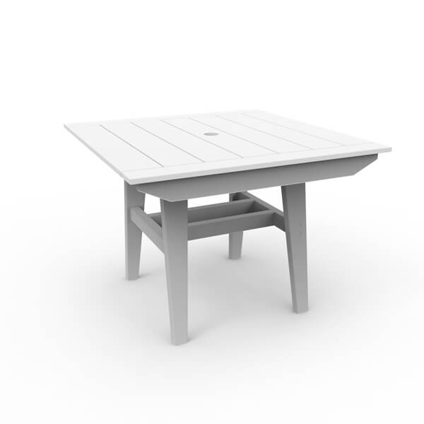 MAD Dining Table 40" x 40" - White Frame | Woodland Direct