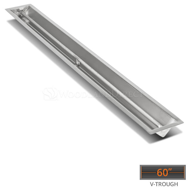 Linear Trough Drop-in Burner System - 60" Match Lit | Woodland Direct