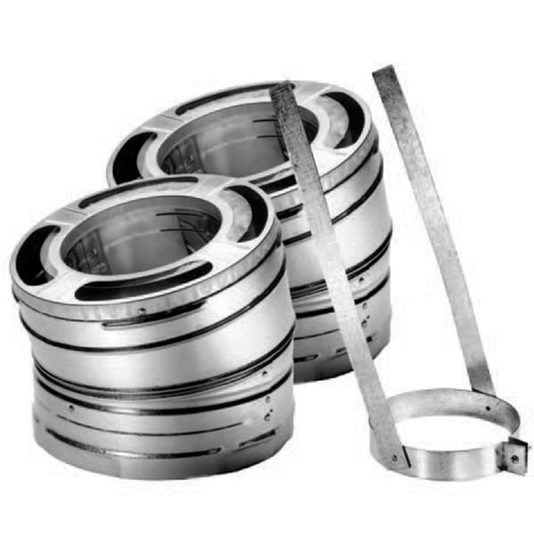 7" DuraPlus 30º Stainless Steel Elbow Kit | Woodland Direct
