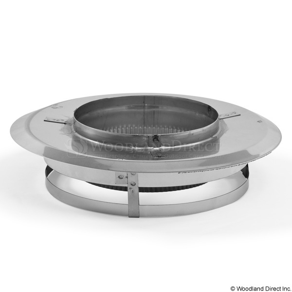 8" Ventis Stainless Steel Pipe End Cap | Woodland Direct