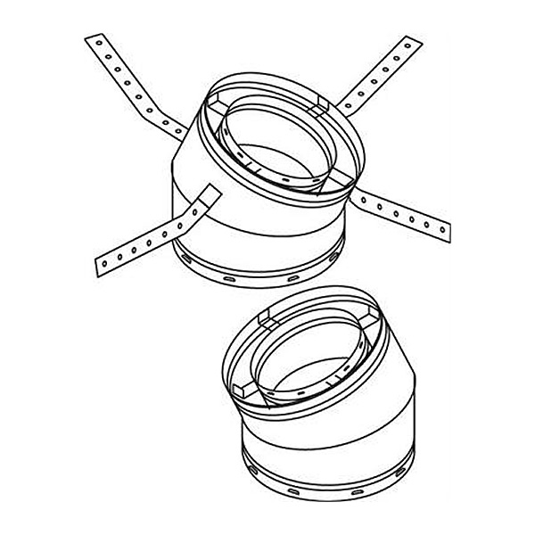 8" Diameter Superior 30 Degree Offset and Return Elbow Kit | Woodland ...