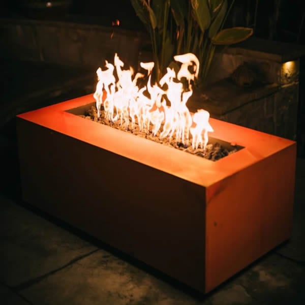 Alpine Linear Gas Fire Pit | Woodland Direct