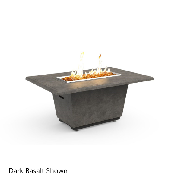 American Fyre Designs Cosmopolitan Rectangle Concrete Fire Table - 54 ...