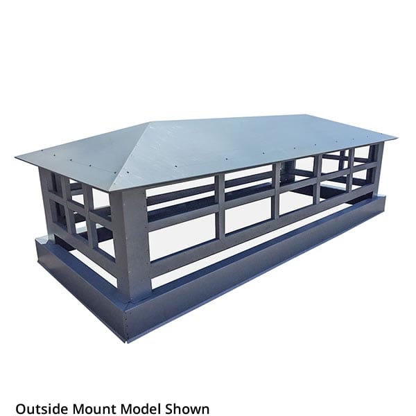 Artisan Wright Chimney Shroud - Galvanized Steel | Woodland Direct