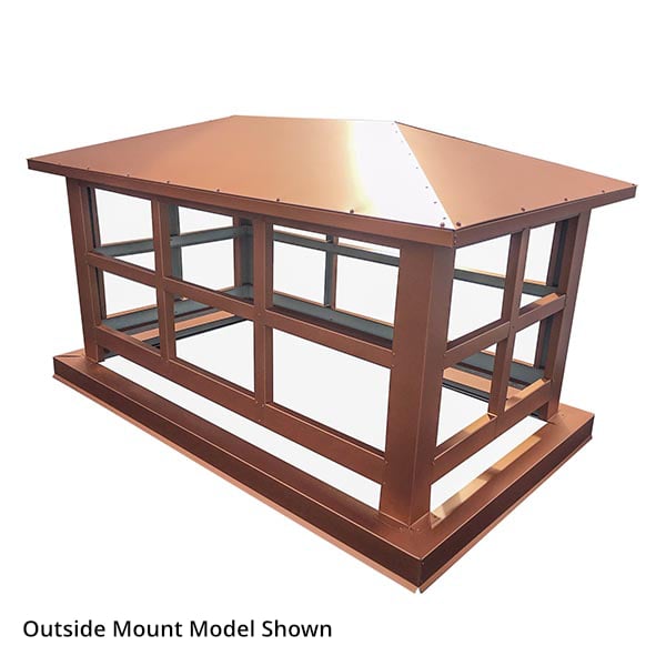 Artisan Wright Chimney Shroud - Kynar Steel | Woodland Direct