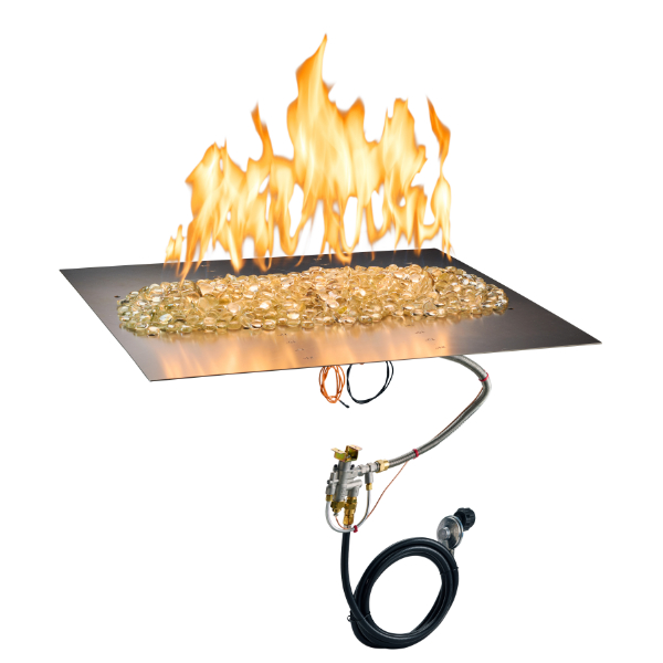 Crystal Fire Plus Linear Plate Manual Burner System - 24" x 24 ...