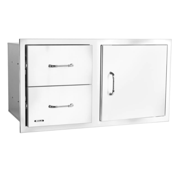 Bull Outdoor Stainless Steel 2 Drawer and Door Combo - 38" | Woodland ...