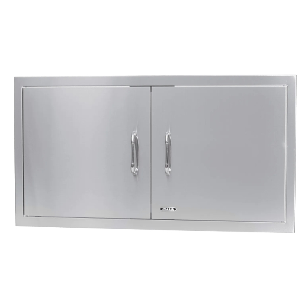 Bull Outdoor Stainless Steel Double Door - 38" | Woodland Direct