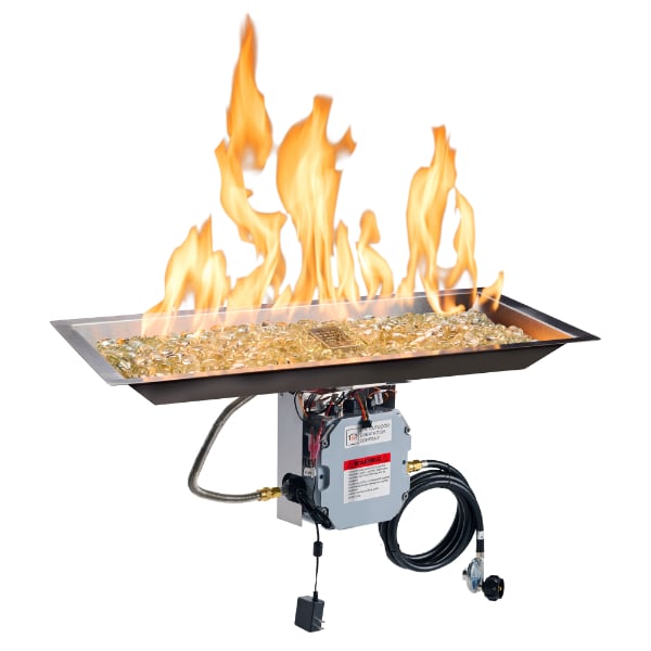 Crystal Fire Plus Linear Electronic Burner System - 24" x 12 ...