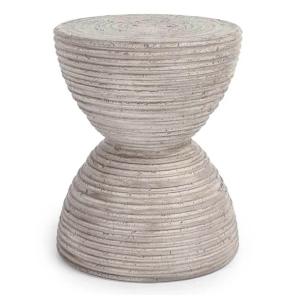 Corey Outdoor Accent Table Light Gray | Woodland Direct