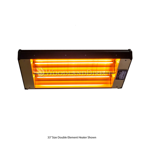 Detroit Radiant ELX Series 1500W Medium Wave Heater - 24" | Woodland Direct