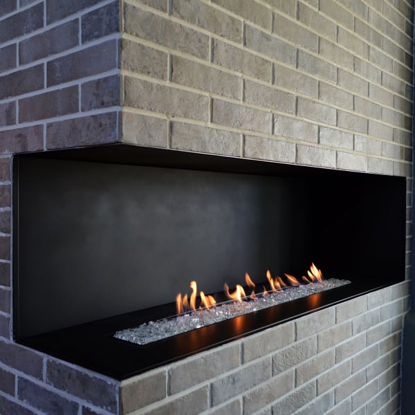 European Home H-Series Corner Ventless Natural Gas Fireplace - 60 ...