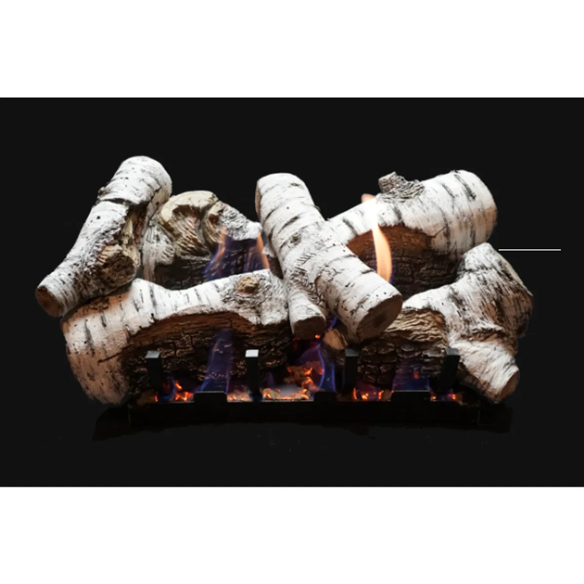 Empire Birch Burncrete Ventless Gas Log Set | Woodland Direct