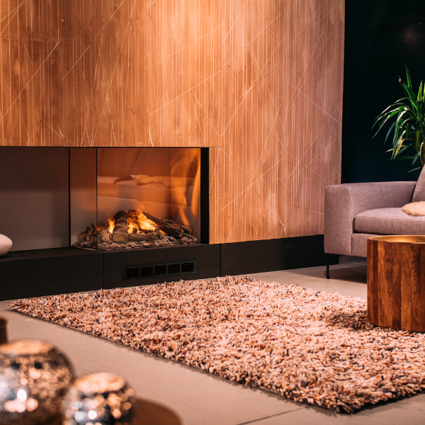 Dimplex Faber e-MatriX Left Corner Electric Fireplace | Woodland Direct