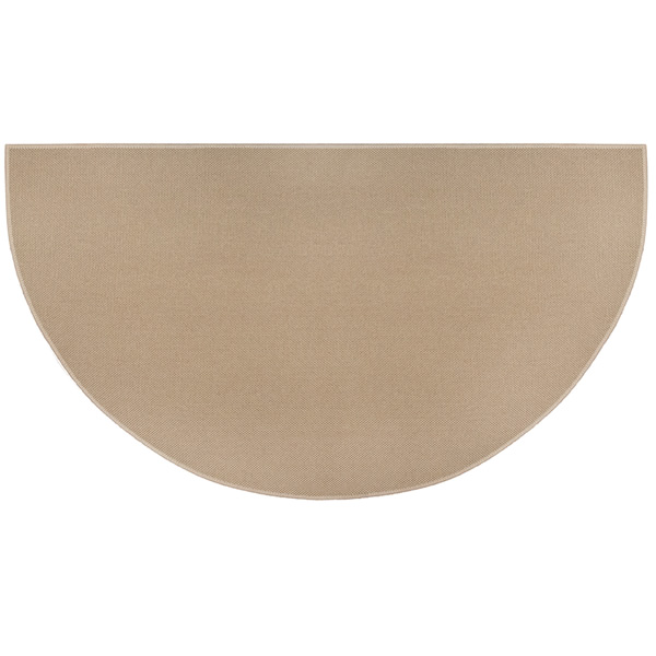 GOW - Tan Guardian 5' Half Round Fiberglass Hearth Rug | Woodland Direct
