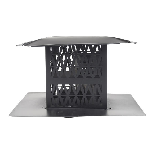 Galvanneal Painted 4" Exhaust & 3" Air Intake Co-Linear Cap | Woodland ...