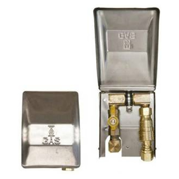 Gas Connection Box with Quick Disconnect | Woodland Direct