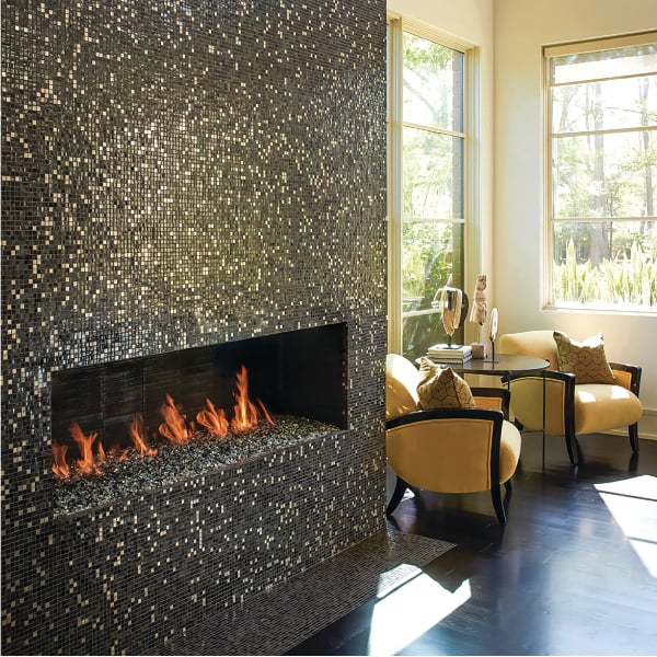 Isokern Xcelux Linear Gas Fireplace - 72" | Woodland Direct