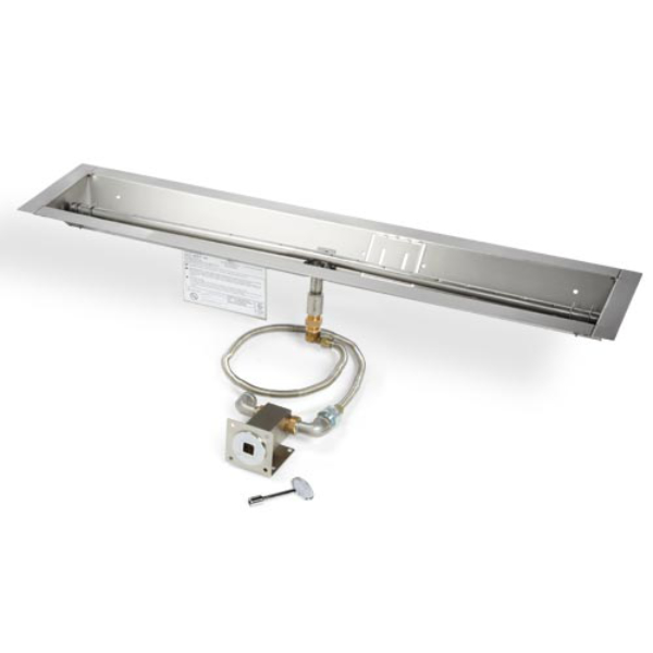 HPC Match Lit Linear Trough Fire Pit Insert - 36" | Woodland Direct