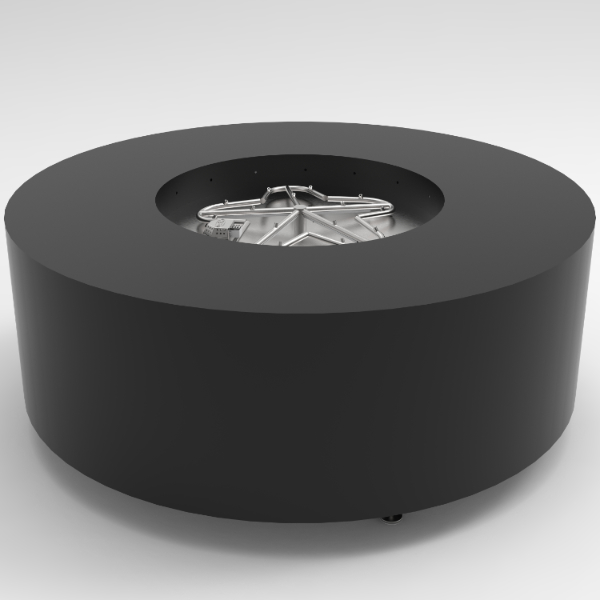 HPC Agni Round Stainless Steel Match Lit Fire Pit - 48" | Woodland Direct