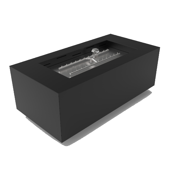 HPC Tejas Rectangle Stainless Steel Torpedo Burner Push Button Fire Pit ...
