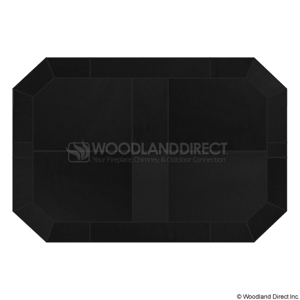 Heritage Octagon Hearth Pad - Black Knight | Woodland Direct