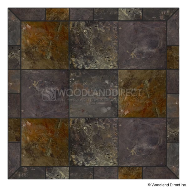 Heritage Square Wall Pad - Peacock Slate | Woodland Direct