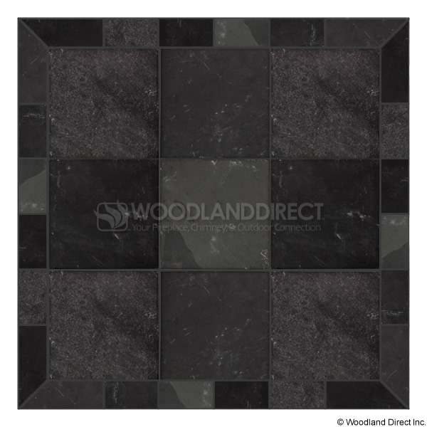Heritage Square Wall Pad - Smoky Grey Slate | Woodland Direct