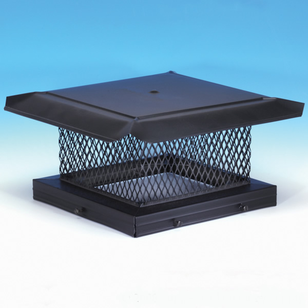 HomeSaver Black 5/8" Mesh Chimney Cap | Woodland Direct