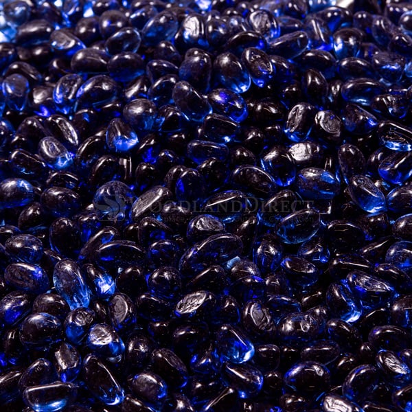 Krystal Fire - Gem Fire Glass - Royal Blue 10 lbs. | Woodland Direct