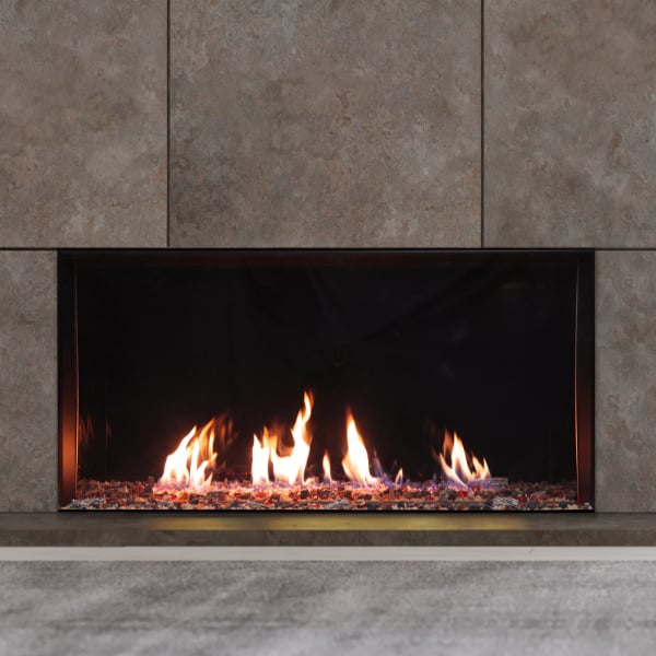 Plaza Single-Sided Glass Barrier Direct Vent Fireplace - 55" | Woodland ...
