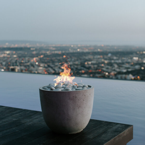 HPC Fire Dekko Element Electronic Gas Fire Pit - 20" | Woodland Direct
