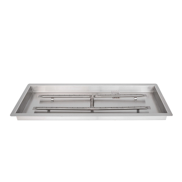 Stainless Steel H-Burner with Drop-In Pan | Woodland Direct