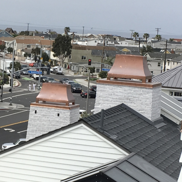 London Square Chimney Shroud - Copper | Woodland Direct