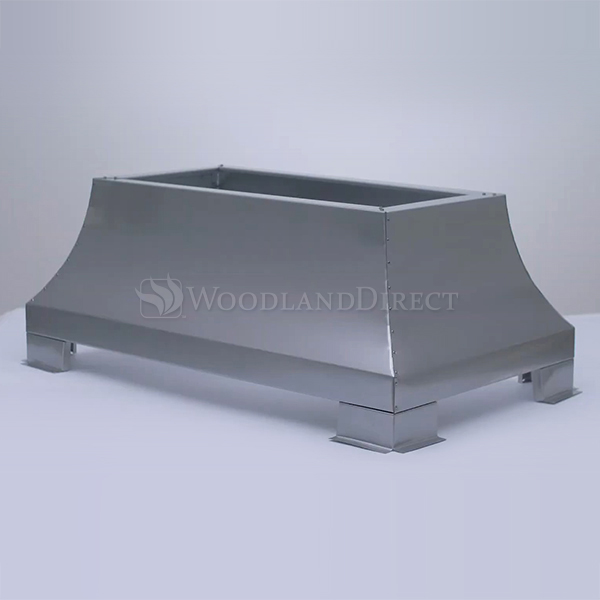 London Square Chimney Shroud - Stainless Steel | Woodland Direct