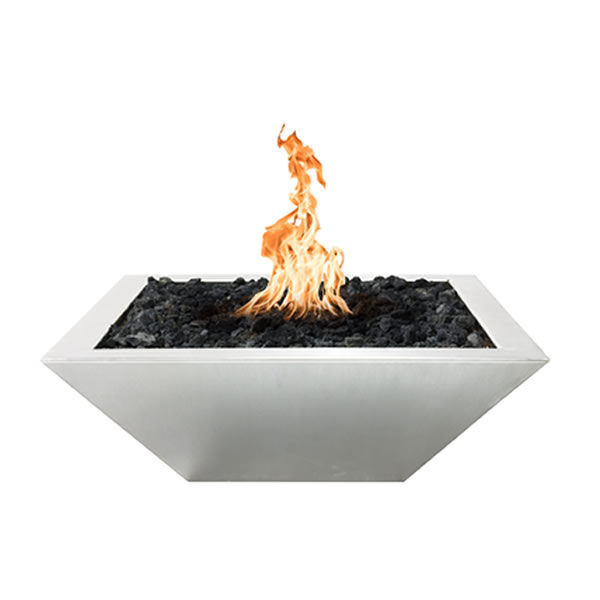 Maya Stainless Steel Fire Bowl | Woodland Direct
