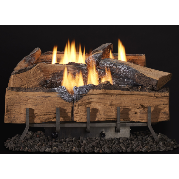 Outdoor Lifestyles Mountain Oak Outdoor Ventless Gas Log Set | Woodland ...
