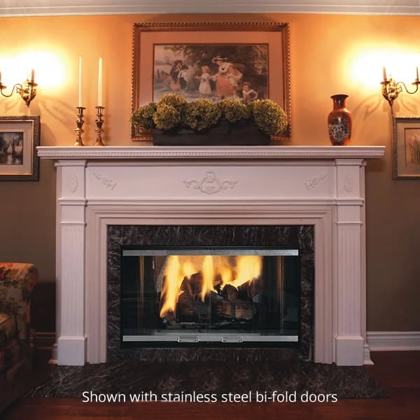 Majestic Designer See-Through Wood Burning Fireplace - 42" | Woodland ...