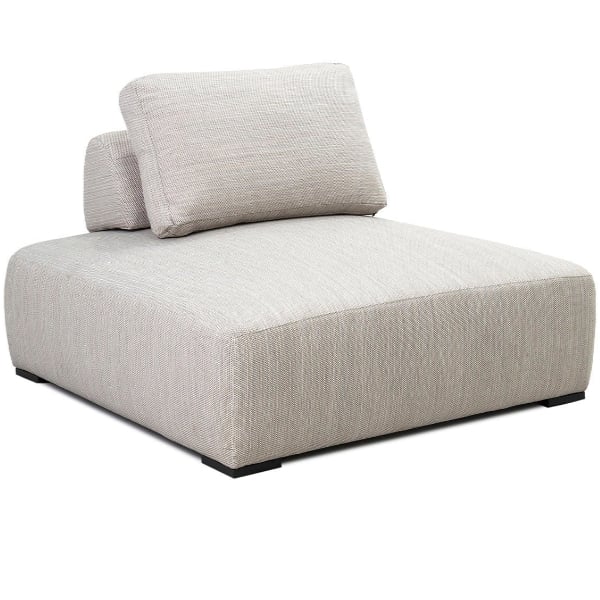 Nico Outdoor Square Lounge Chair Light Gray | Woodland Direct