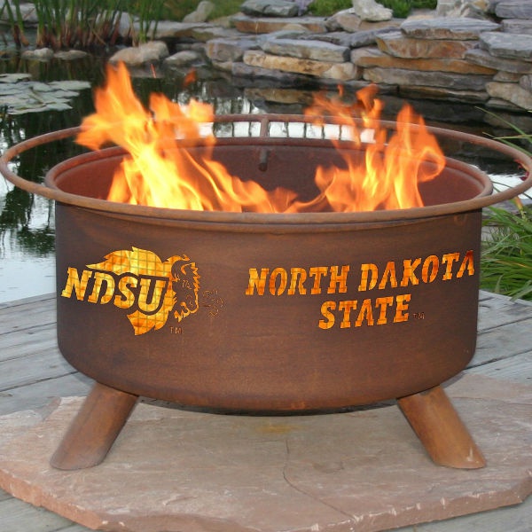 North Dakota State Wood Burning Fire Pit | Woodland Direct