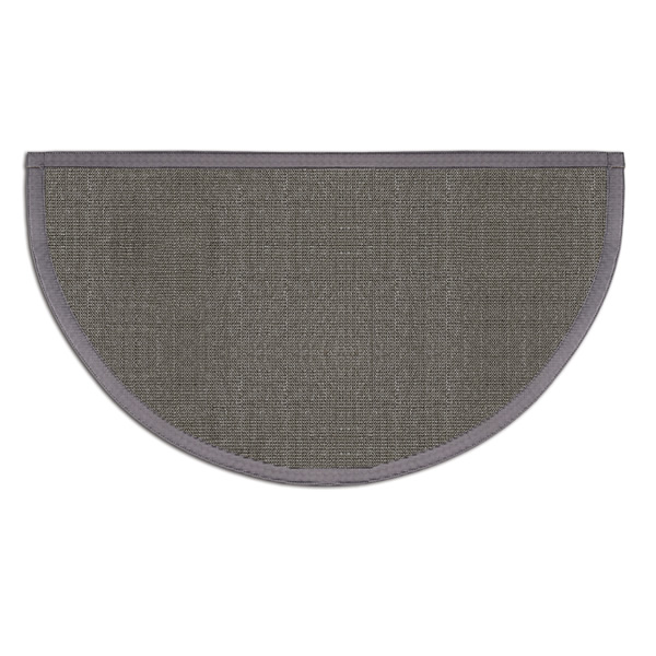 Pewter Grey Sunset Natural Sisal Half Round Rug | Woodland Direct