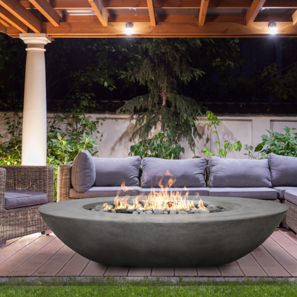 Prism Hardscapes Ovale Gas Fire Bowl | Woodland Direct