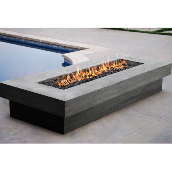 Prism Hardscapes Elevate Gas Fire Pit - 80" | Woodland Direct
