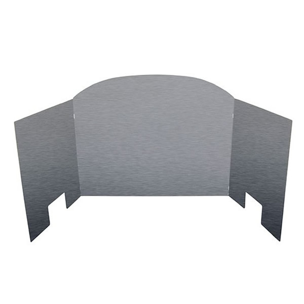 Real Fyre Three-Panel Traditional Fireback Satin Stainless | Woodland ...