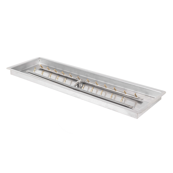 Stainless Steel H-Bullet Burner with Drop-In Pan | Woodland Direct