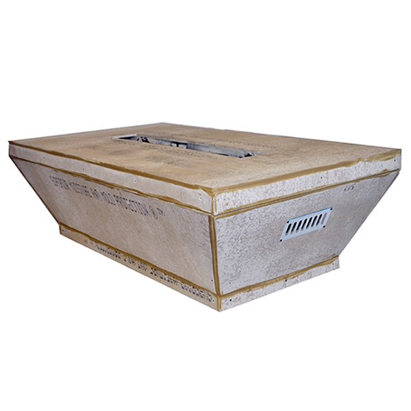 Rectangular Tapered Unfinished Fire Pit Enclosure - 60" | Woodland Direct