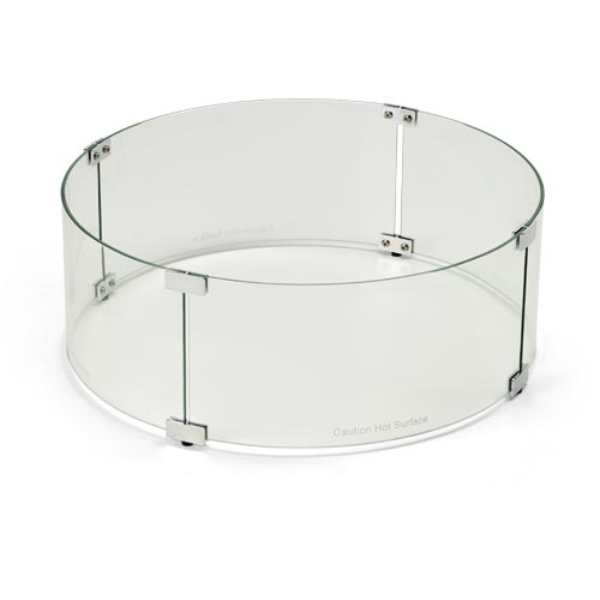 HPC Round Glass Wind Guard - 23" | Woodland Direct