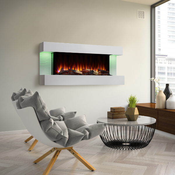 SimpliFire Format Floating Mantel Wall Mount Electric Fireplace - 36 ...